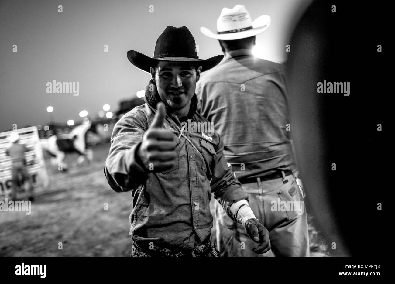 Bull riding spurs Black and White Stock Photos & Images - Alamy
