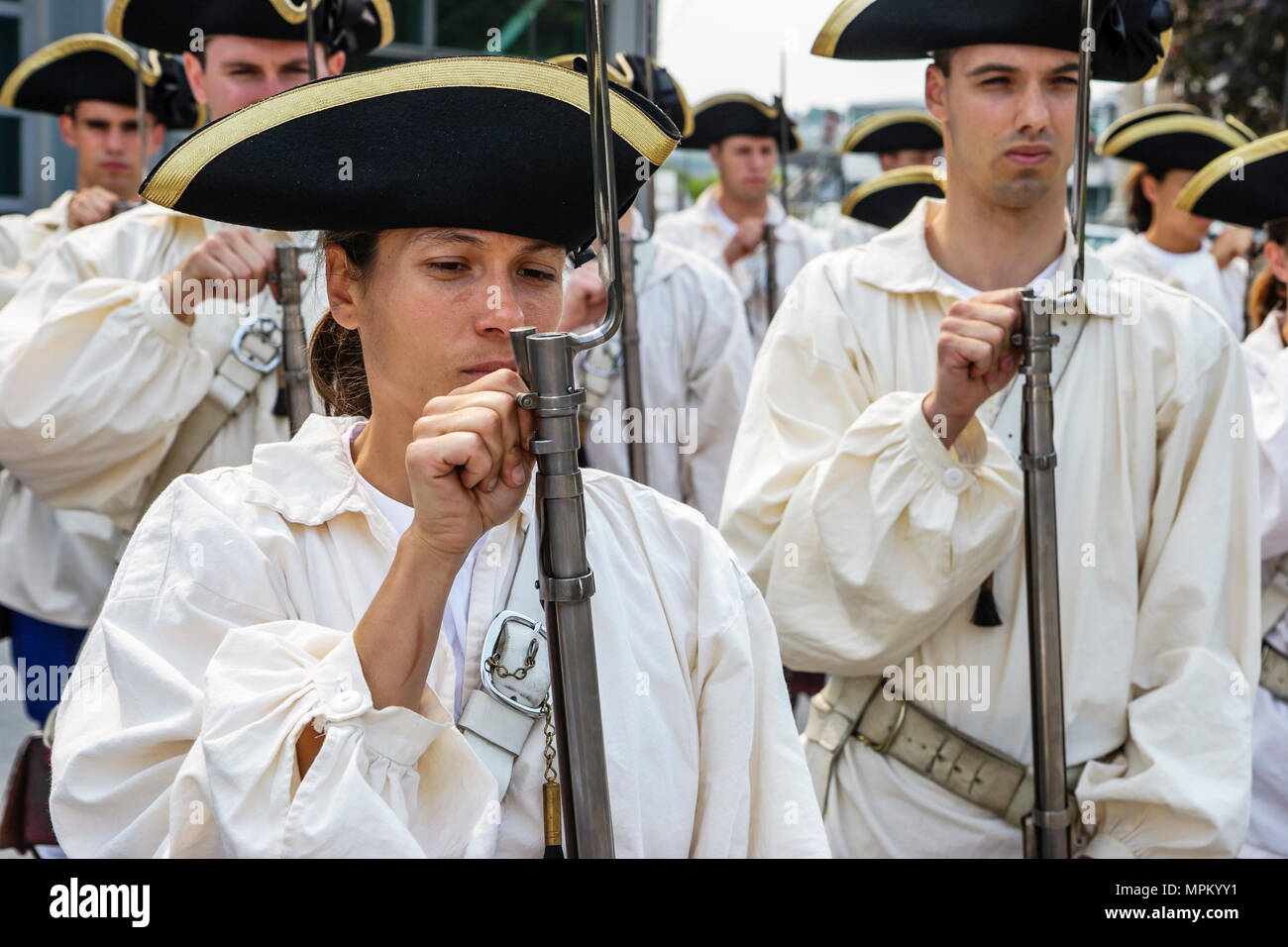 Canadian military reenactor hi-res stock photography and images - Alamy