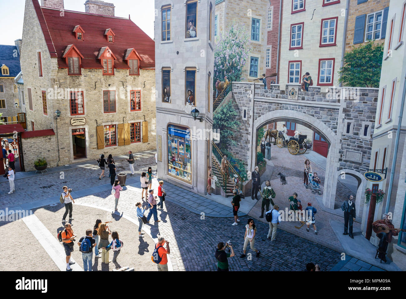 Quebec Canada,Lower Town,Rue du Sault Au Matelot,historic buildings ...