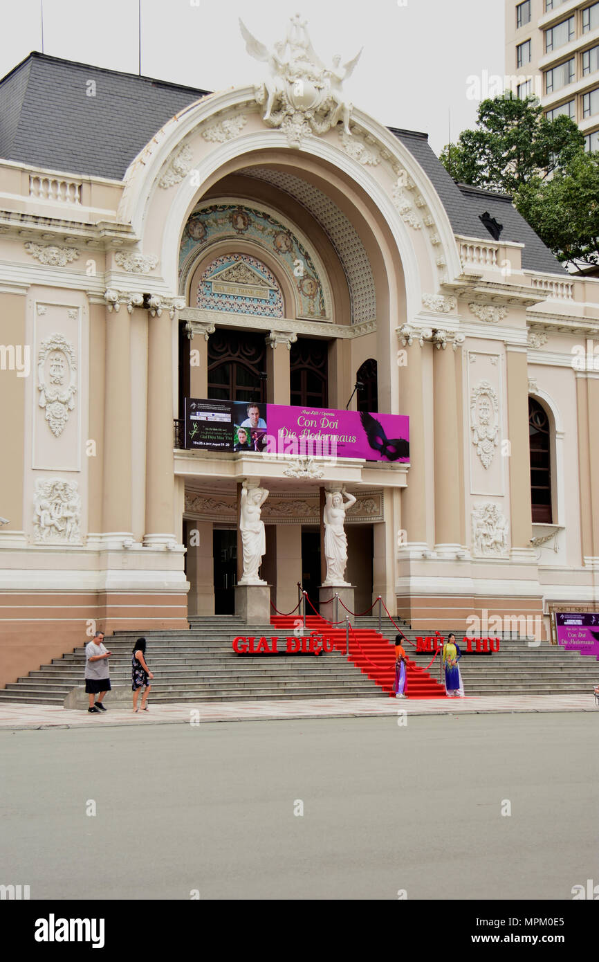 The Opera House styled in French architecture, here in the centre on Ho ...