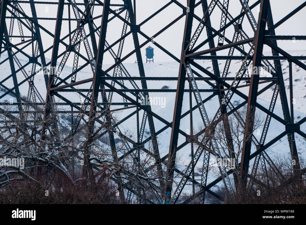 High Level Bridge Lethbridge Alberta Stock Photos & High Level Bridge ...