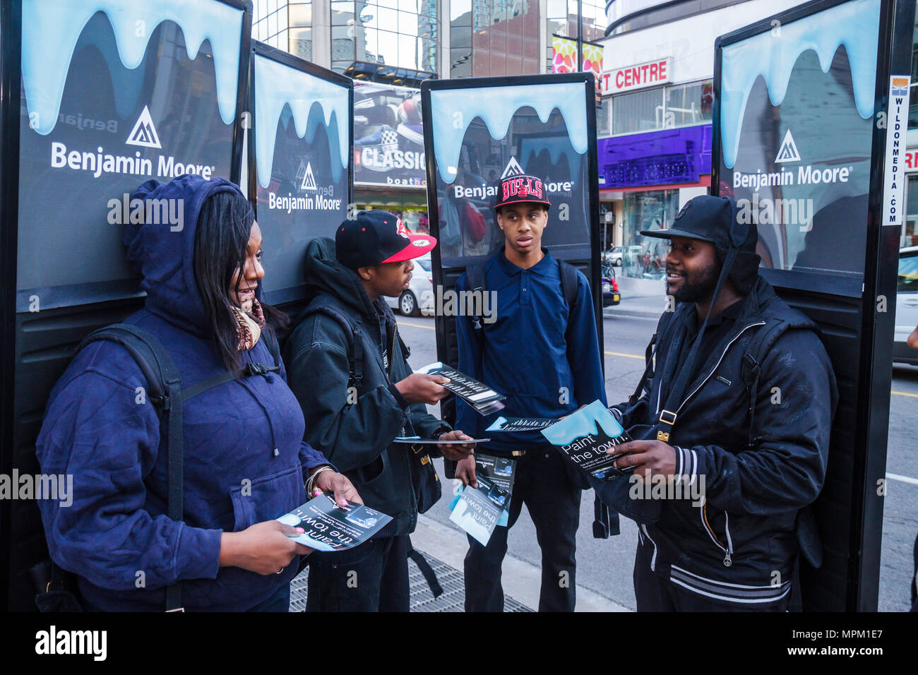 Toronto Canada,Yonge Street,Downtown Yonge,walking billboard ...