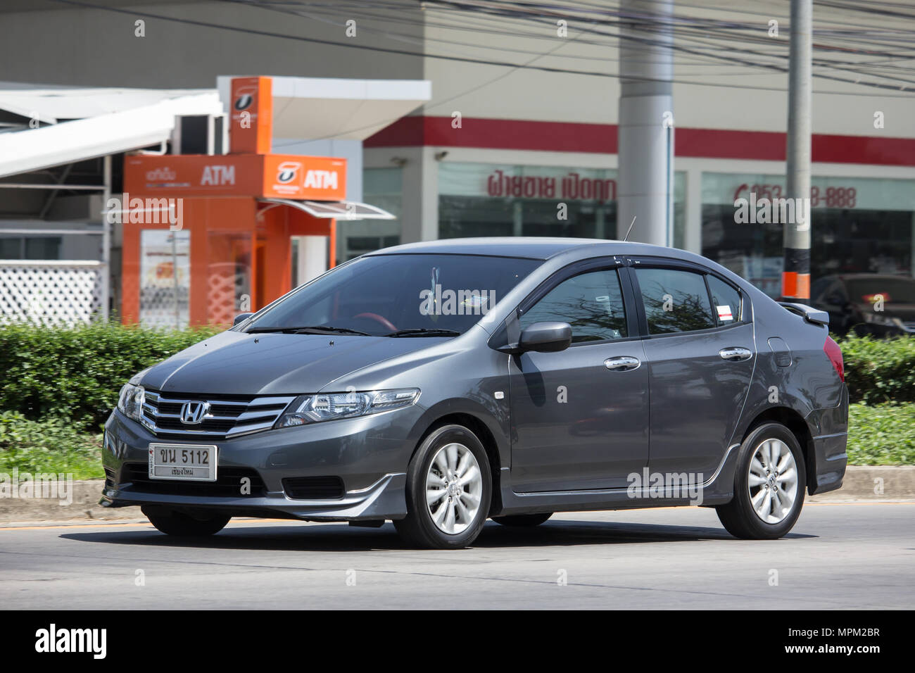CHIANG MAI, THAILAND - MAY 18 2018: Private Honda City Compact car ...