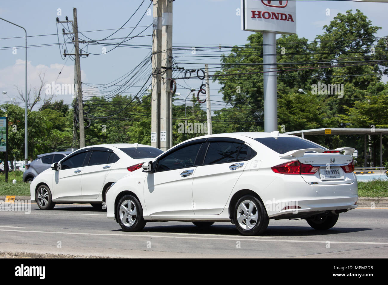 CHIANG MAI, THAILAND - MAY 18 2018: Private Honda City Compact car ...