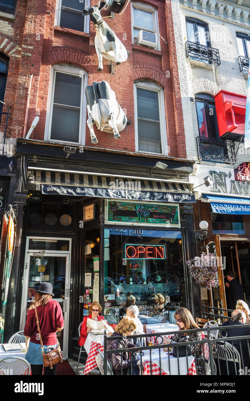 Toronto Canada,King Street West,Kit Kat Italian Bar & Grill,al fresco ...