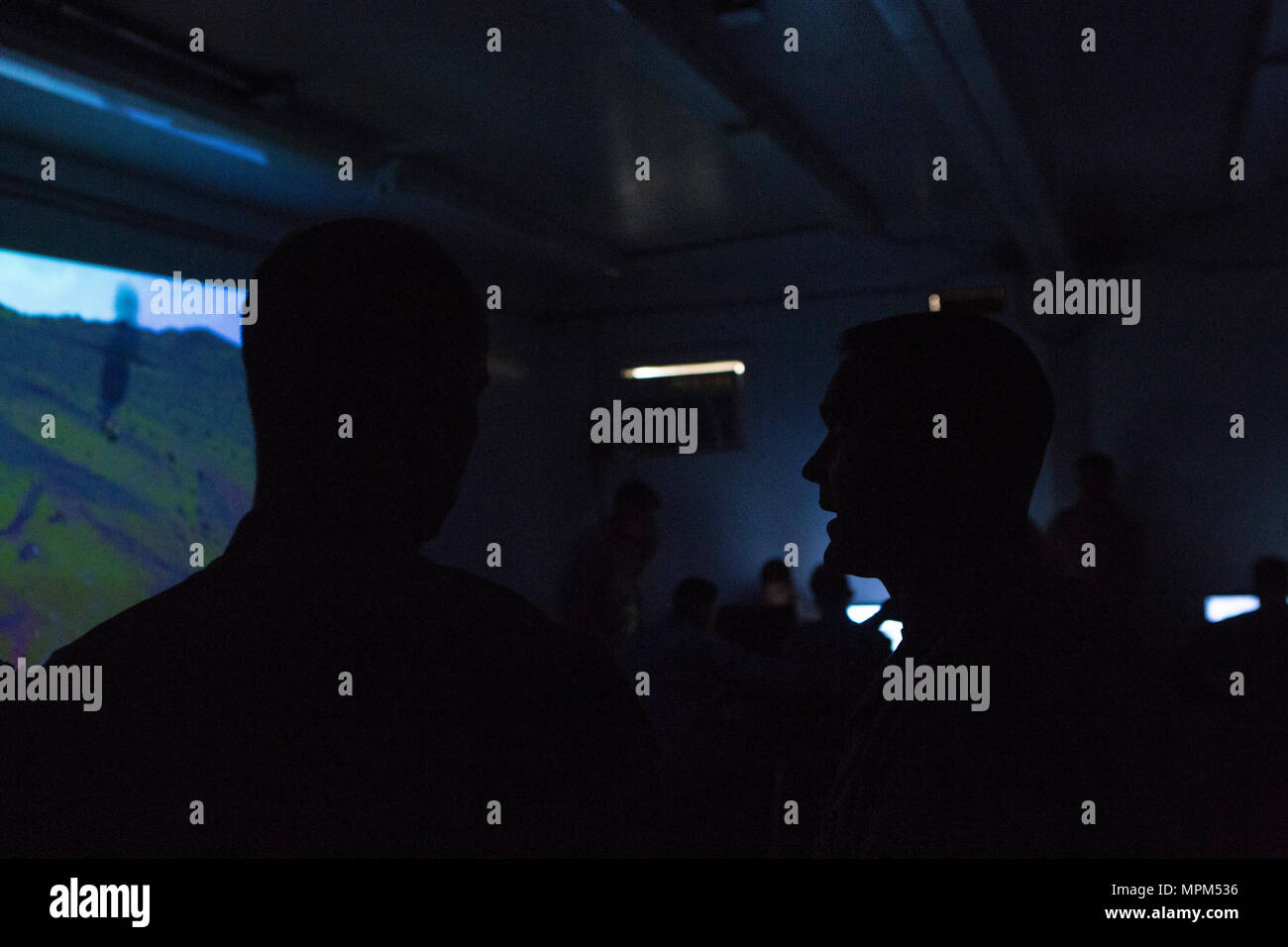 U.S. Army Lt. Col. James DeBoer, left, commander with Yuma Test Center ...