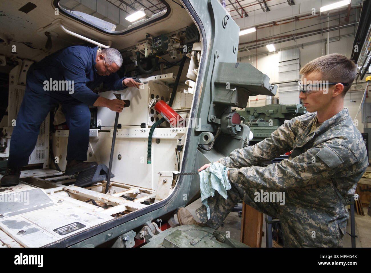 J.L. McDonald, a heavy equipment repairer with the Department of the ...
