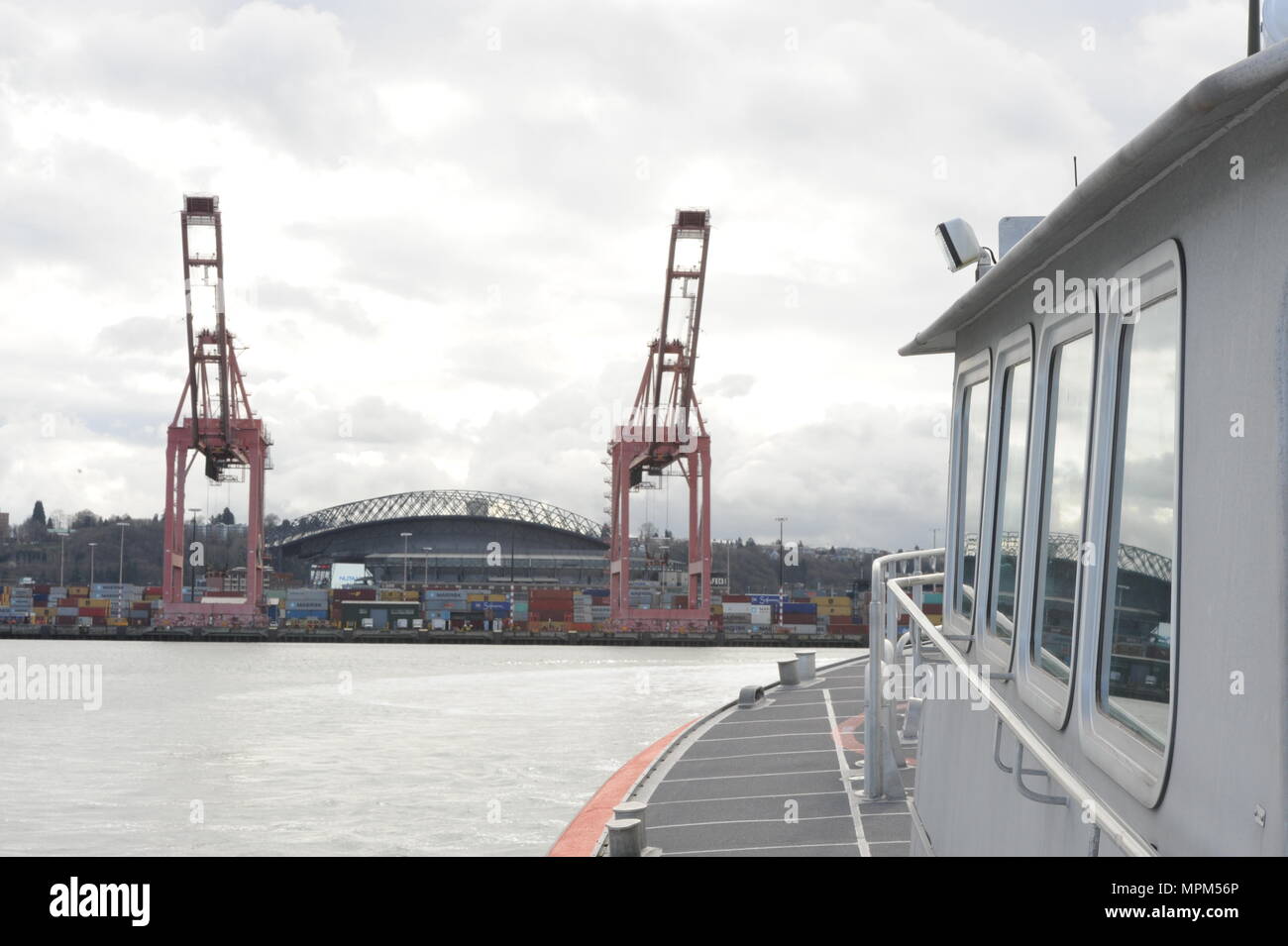 A boat crew and guests aboard a 64-foot Special Purpose Craft-Screening ...