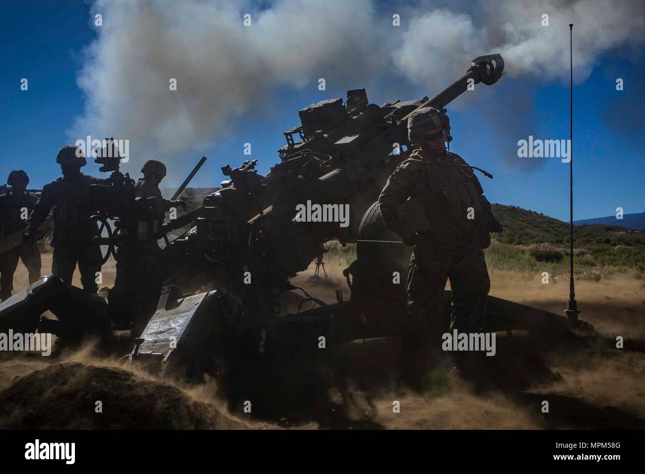 U.S. Marines assigned to Bravo Battery, 1st Battalion, 12th Marine ...