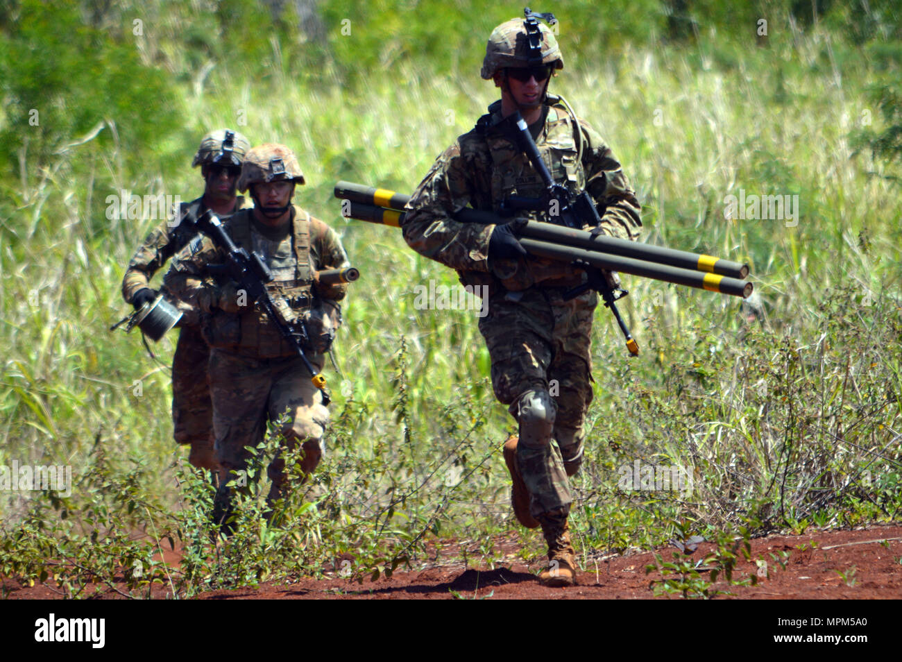 Combat engineers assigned to the 29th Brigade Engineer Battalion, 3rd ...