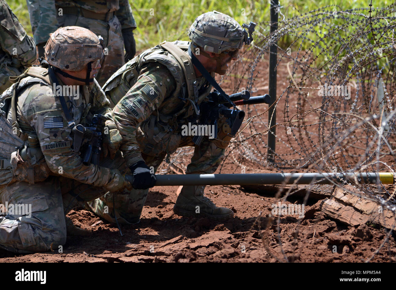 Combat engineers assigned to the 29th Brigade Engineer Battalion, 3rd ...