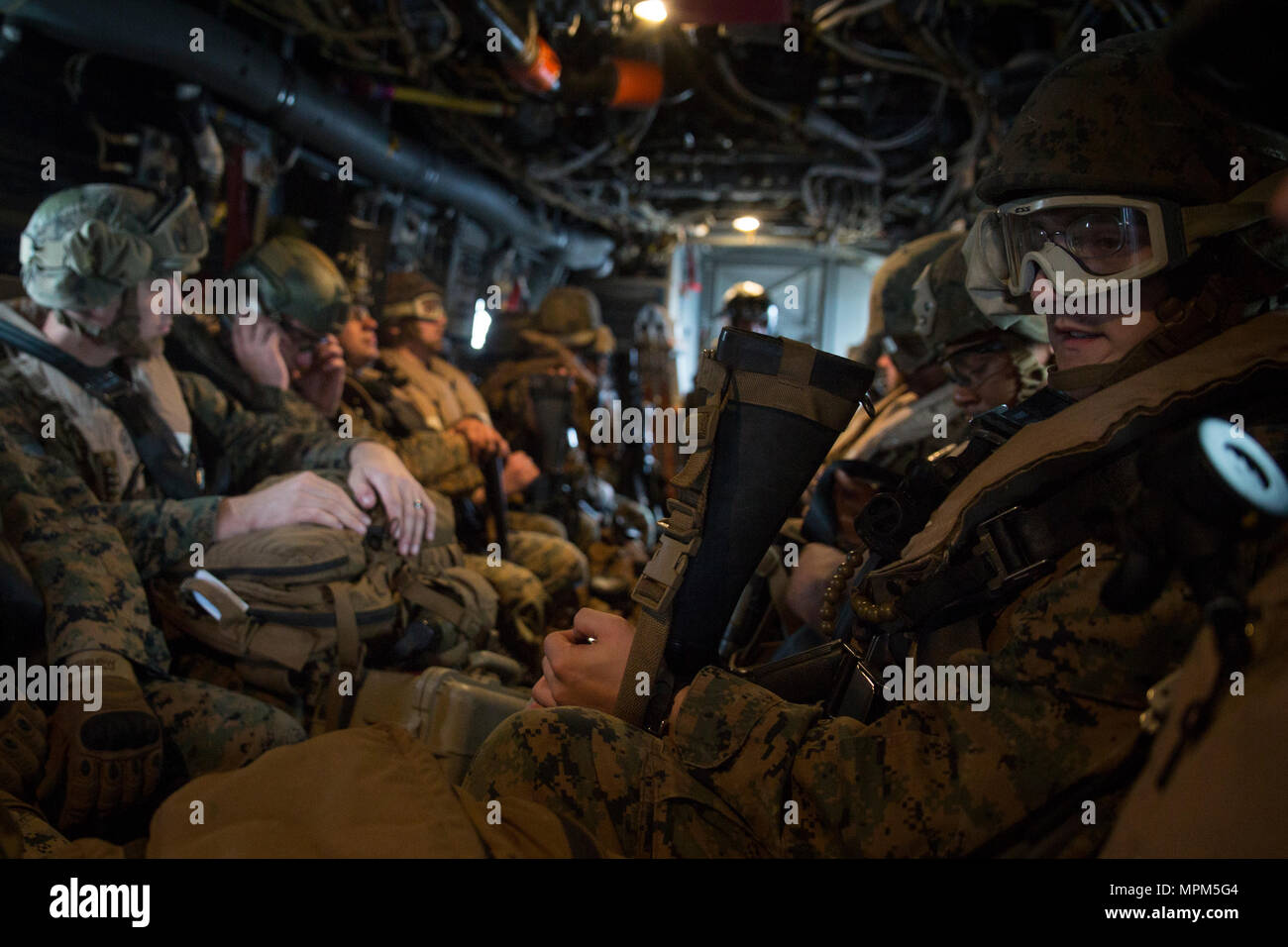 Marines with Combat Logistics Battalion 31, 31st Marine Expeditionary ...