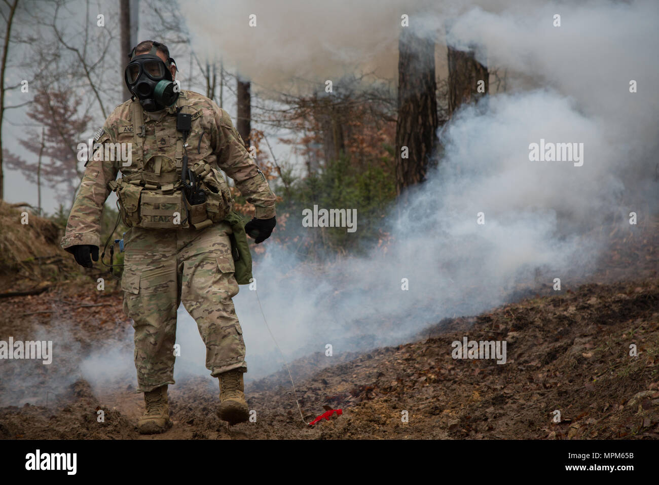 A U.S. Soldier of Joint Multinational Readiness Center (Operations ...