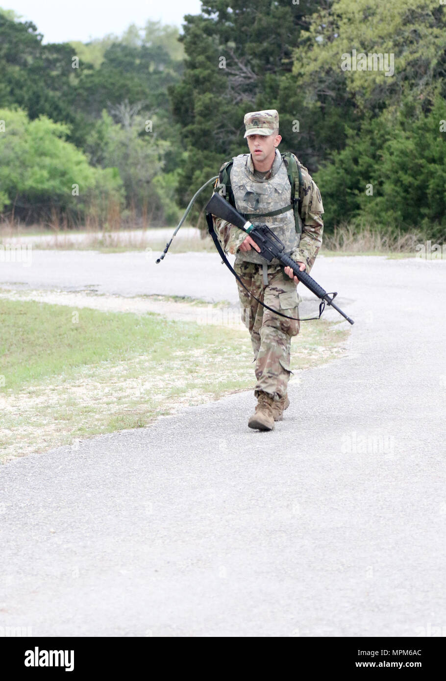 Army Reserve Sgt. Christopher Moses, a Eugene, Oreg. native and drill ...
