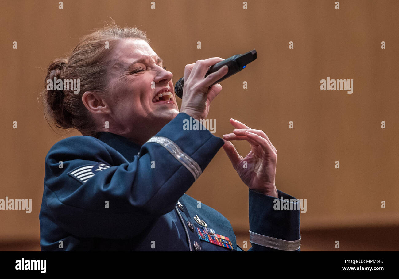 Tech. Sgt. Paige Wroble, U.S. Air Force Band Airmen of Note vocalist ...