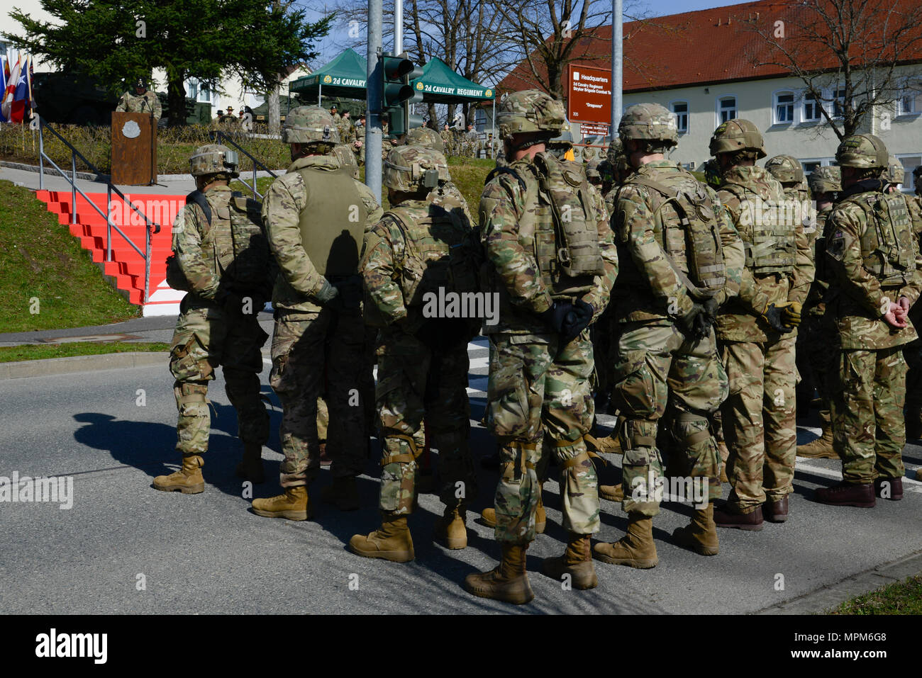 U.S. Army Lt. Col. Steven Gventer, Commander of the 2nd Squadron, 2nd ...