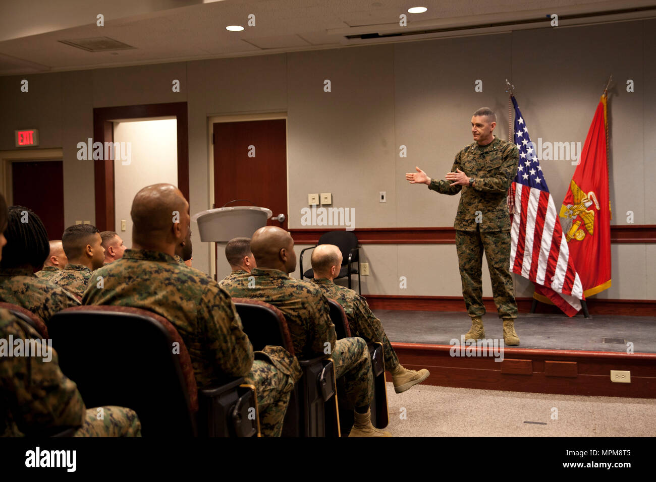 U.S. Marine Corps Brig. Gen. Jason Q. Bohm, commanding general of ...