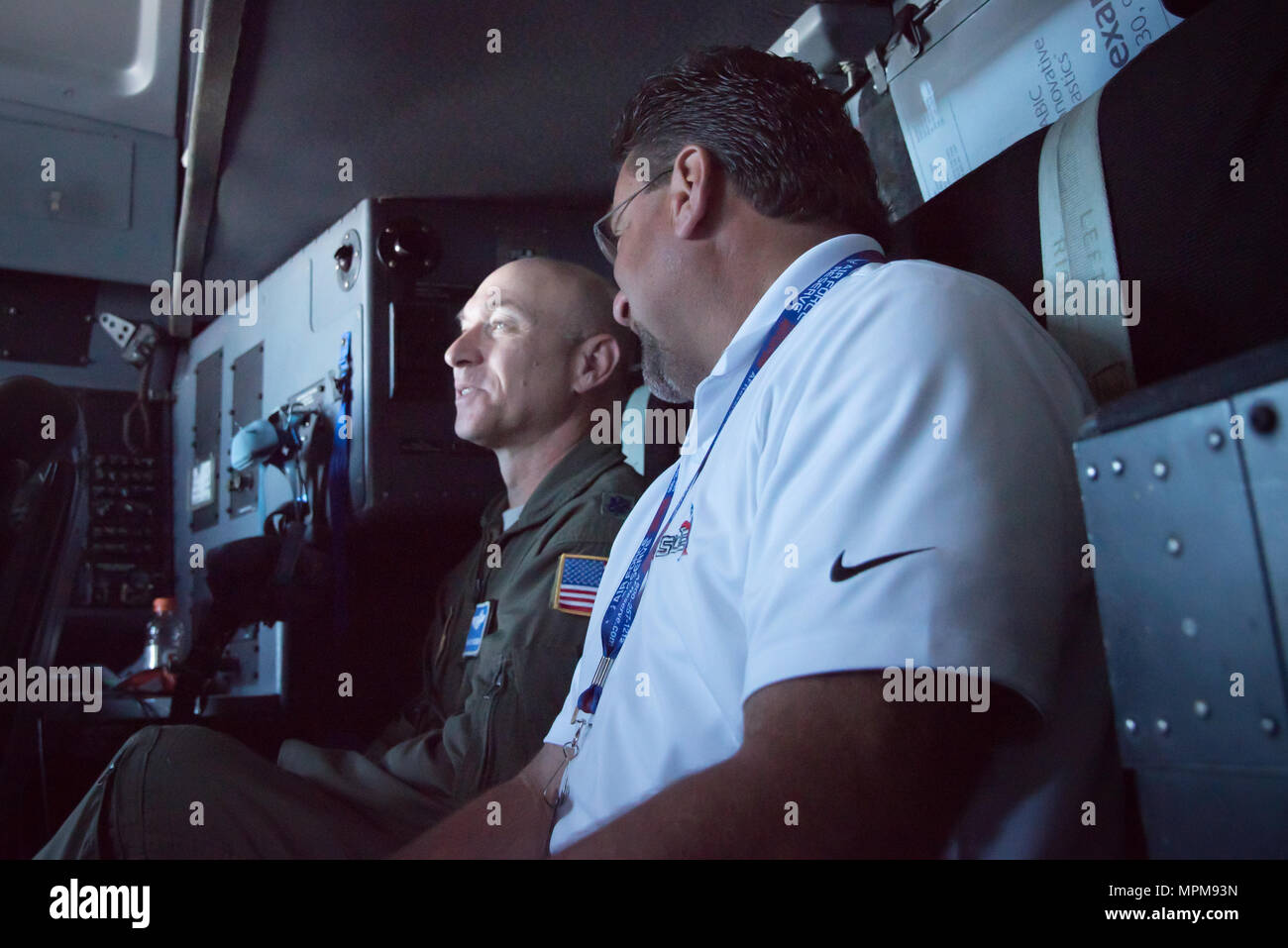Dwayne Wood, Bayside Jeep Chrystler Dodge owner speaks with a 53rd ...