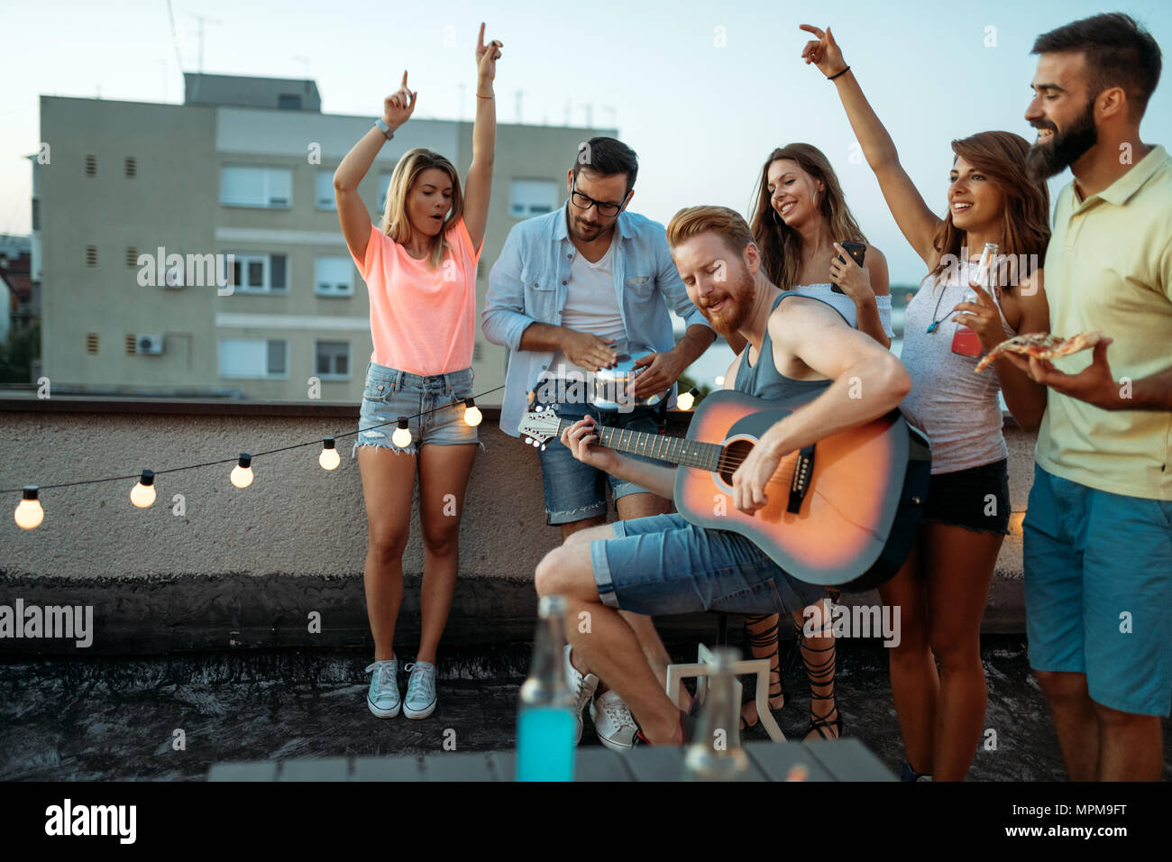 Rooftop throwing hi-res stock photography and images - Alamy