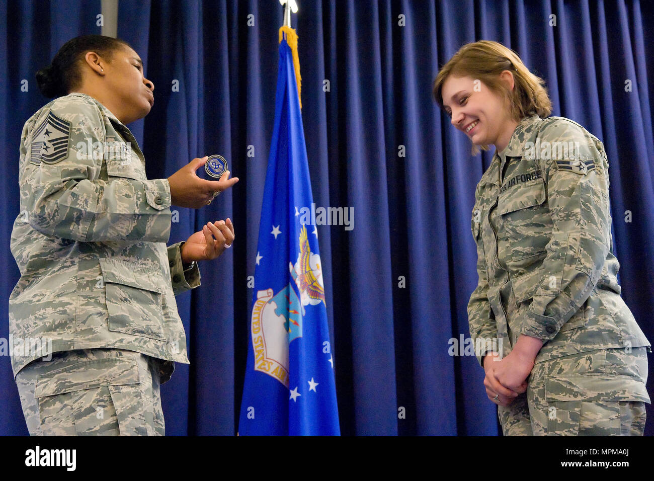 Chief Master Sgt. Shelina Frey, command chief for Air Mobility Command ...