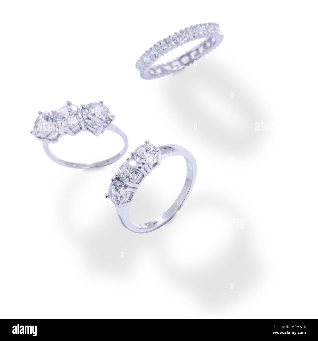 Stacked wedding rings hi-res stock photography and images - Alamy