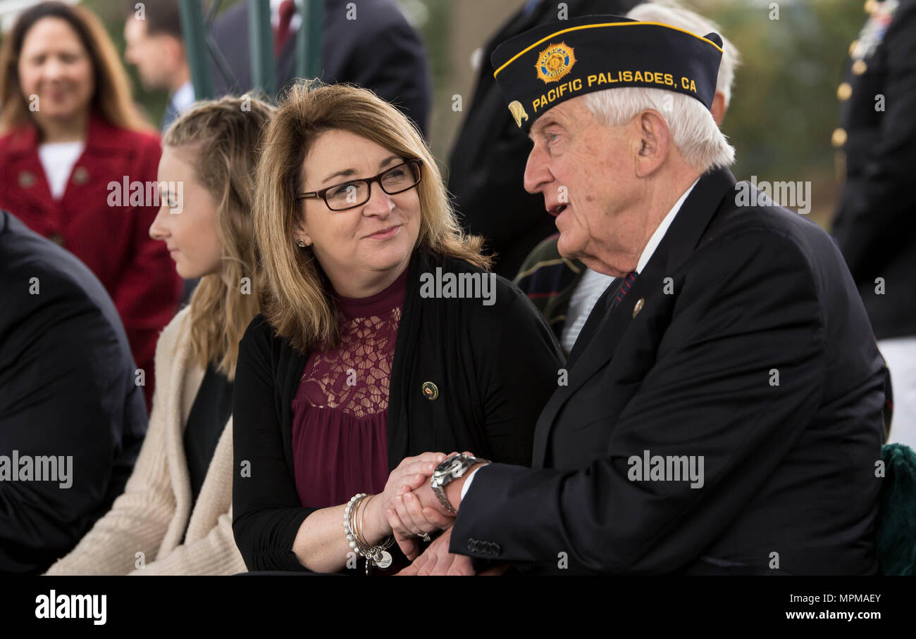 Lori Tincher shares a moment with Kurt Heite, American Legion Historian ...