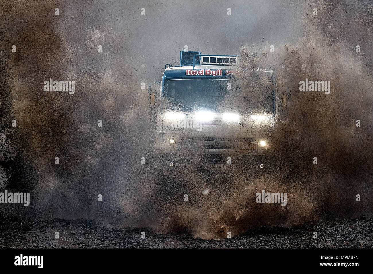 Truck Kamaz of the Kamaz-Master racing team. demonstration race. 20.05. ...