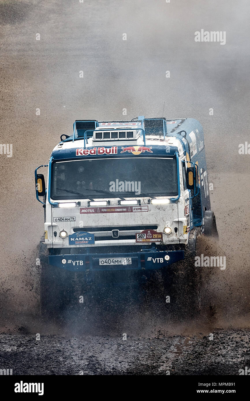 Truck Kamaz of the Kamaz-Master racing team. demonstration race. 20.05. ...