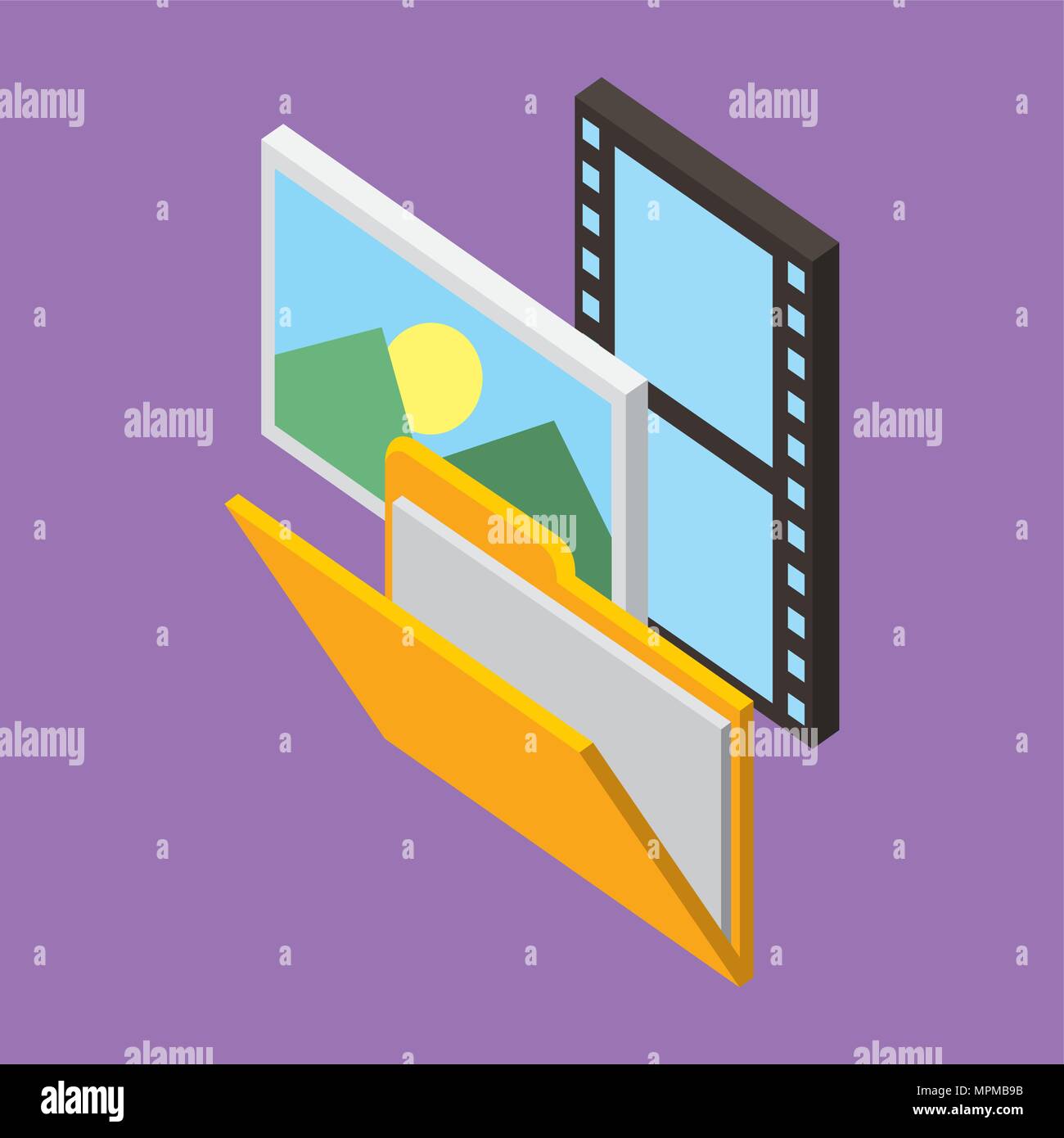 Movie folder Stock Vector Images - Alamy