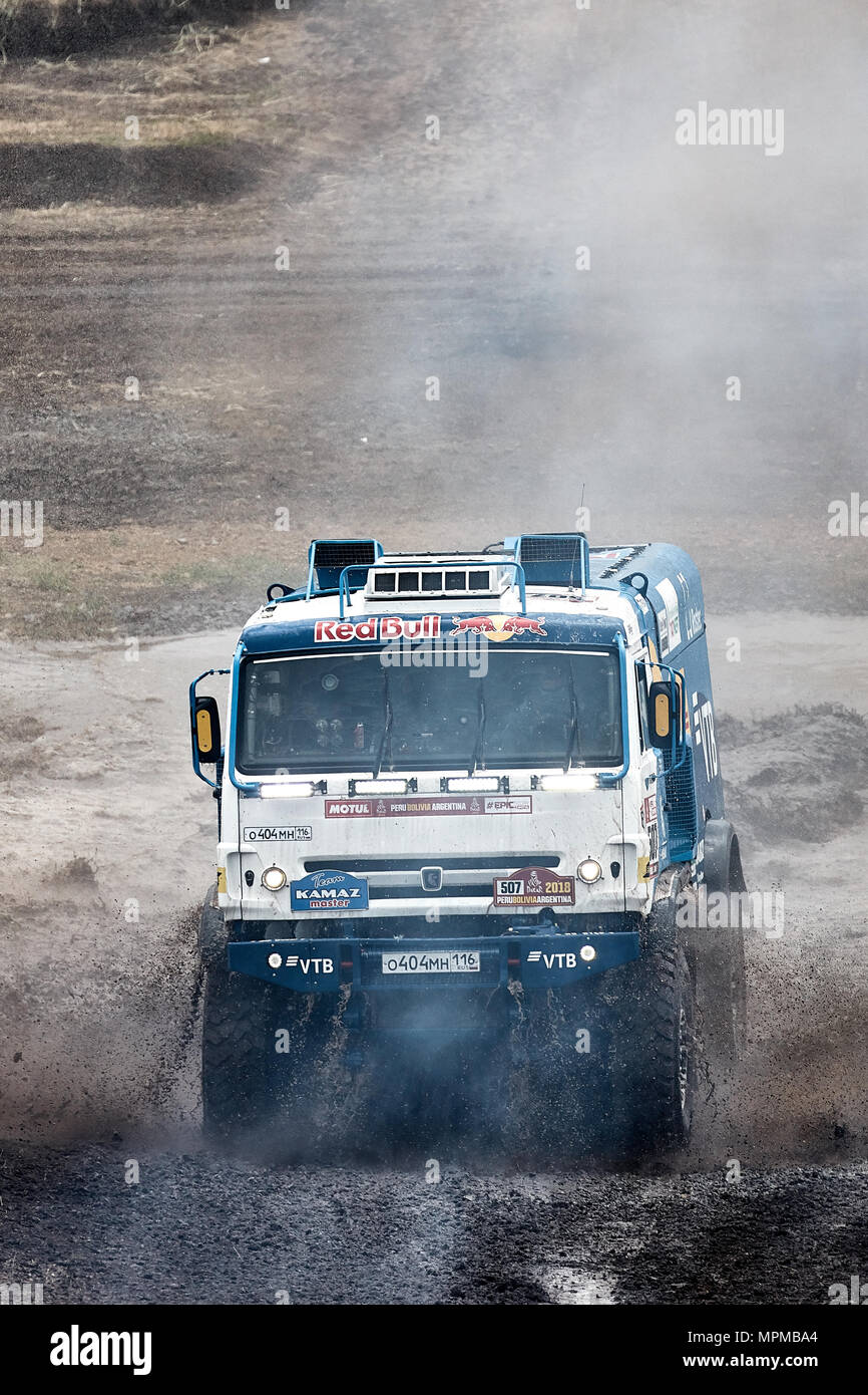 Truck Kamaz of the Kamaz-Master racing team. demonstration race. 20.05. ...
