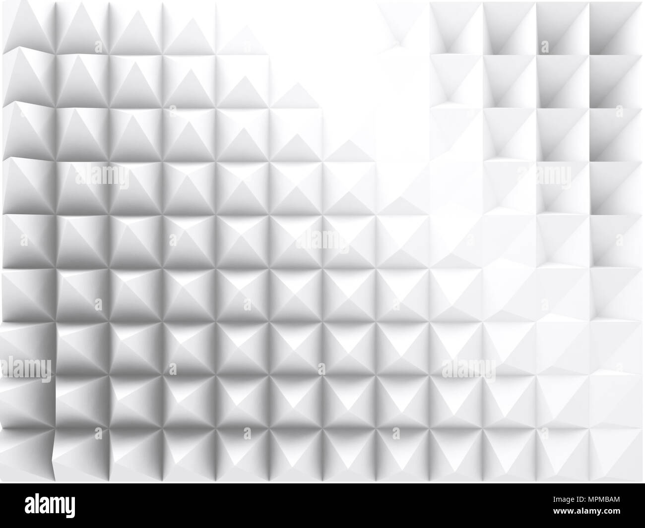 Abstract geometric background with white relief pattern, 3d render ...