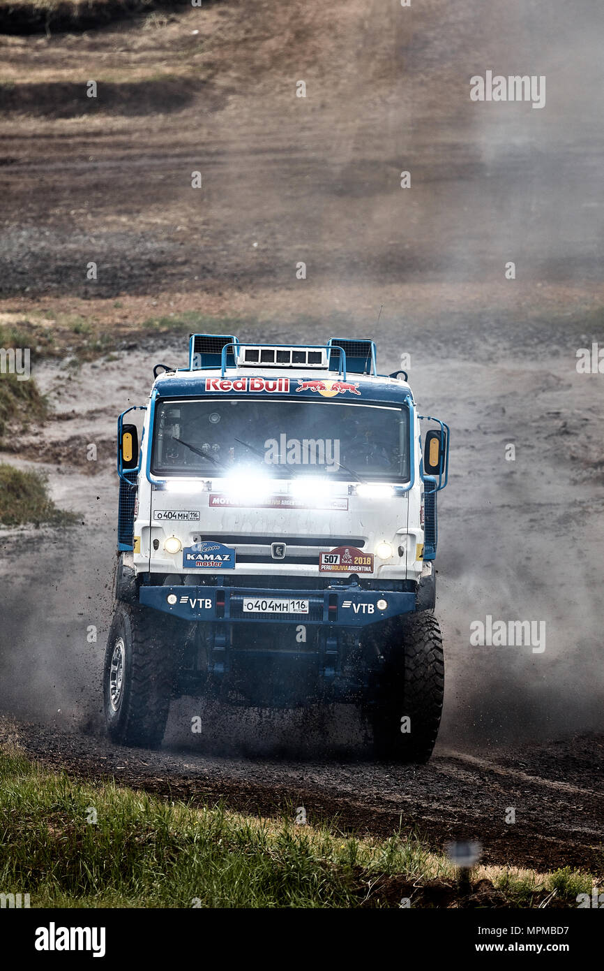 Truck Kamaz of the Kamaz-Master racing team. demonstration race. 20.05. ...