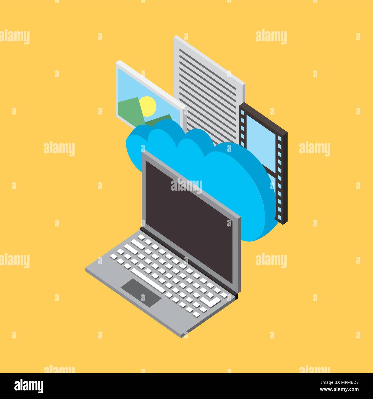 Online photo storage Stock Vector Images - Alamy
