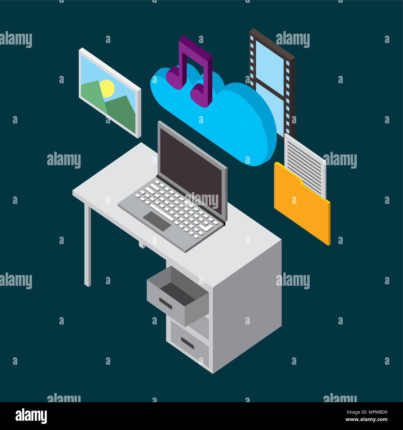 cloud computing storage Stock Vector Image & Art - Alamy