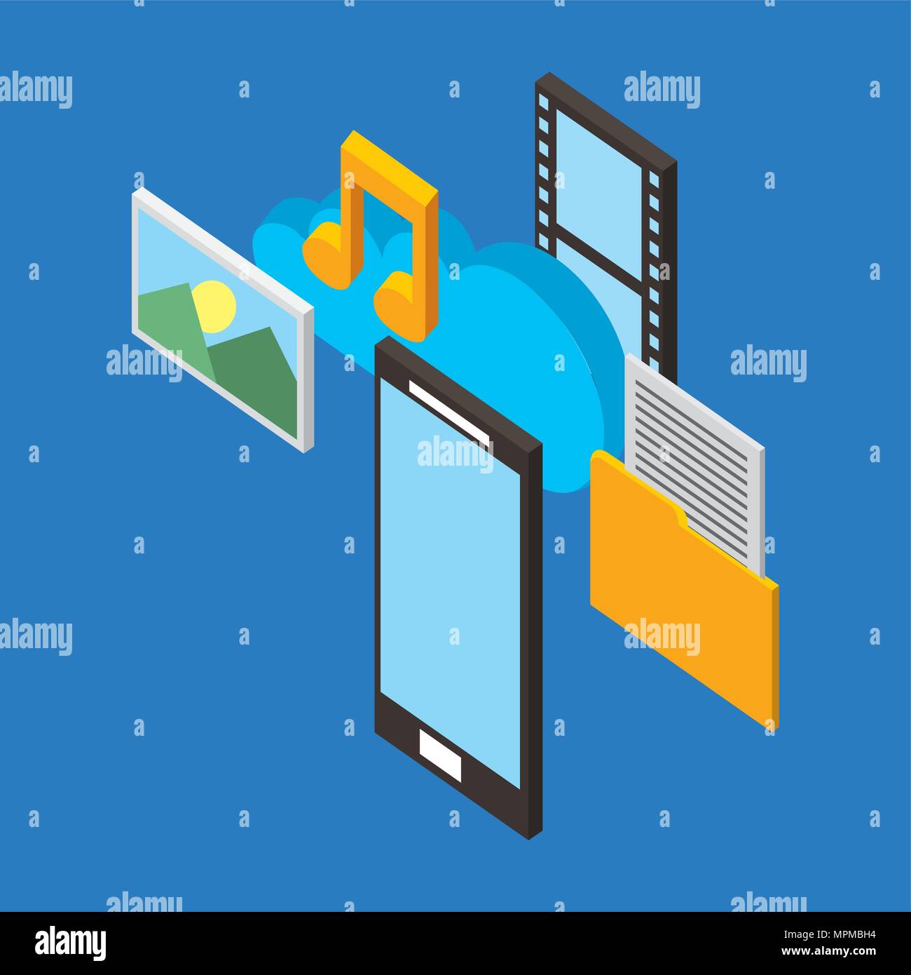 cloud computing storage Stock Vector Image & Art - Alamy