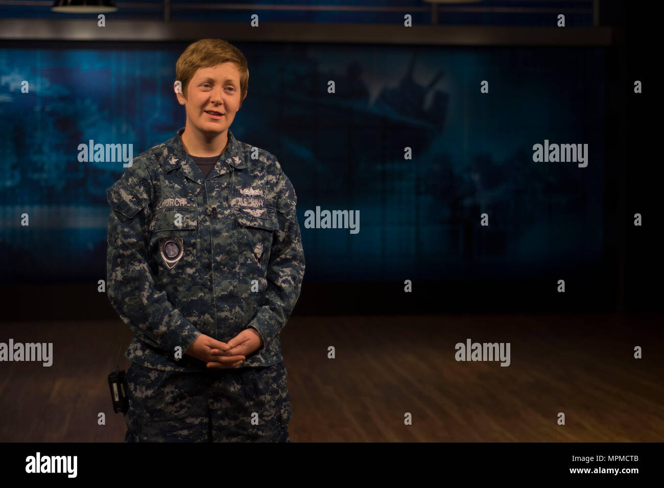 Mass Communication Specialist 2nd Class Kat Church, anchor and ...