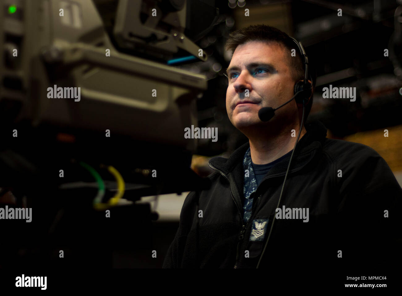 Mass Communication Specialist 1st Class Thomas Miller, camera operator ...