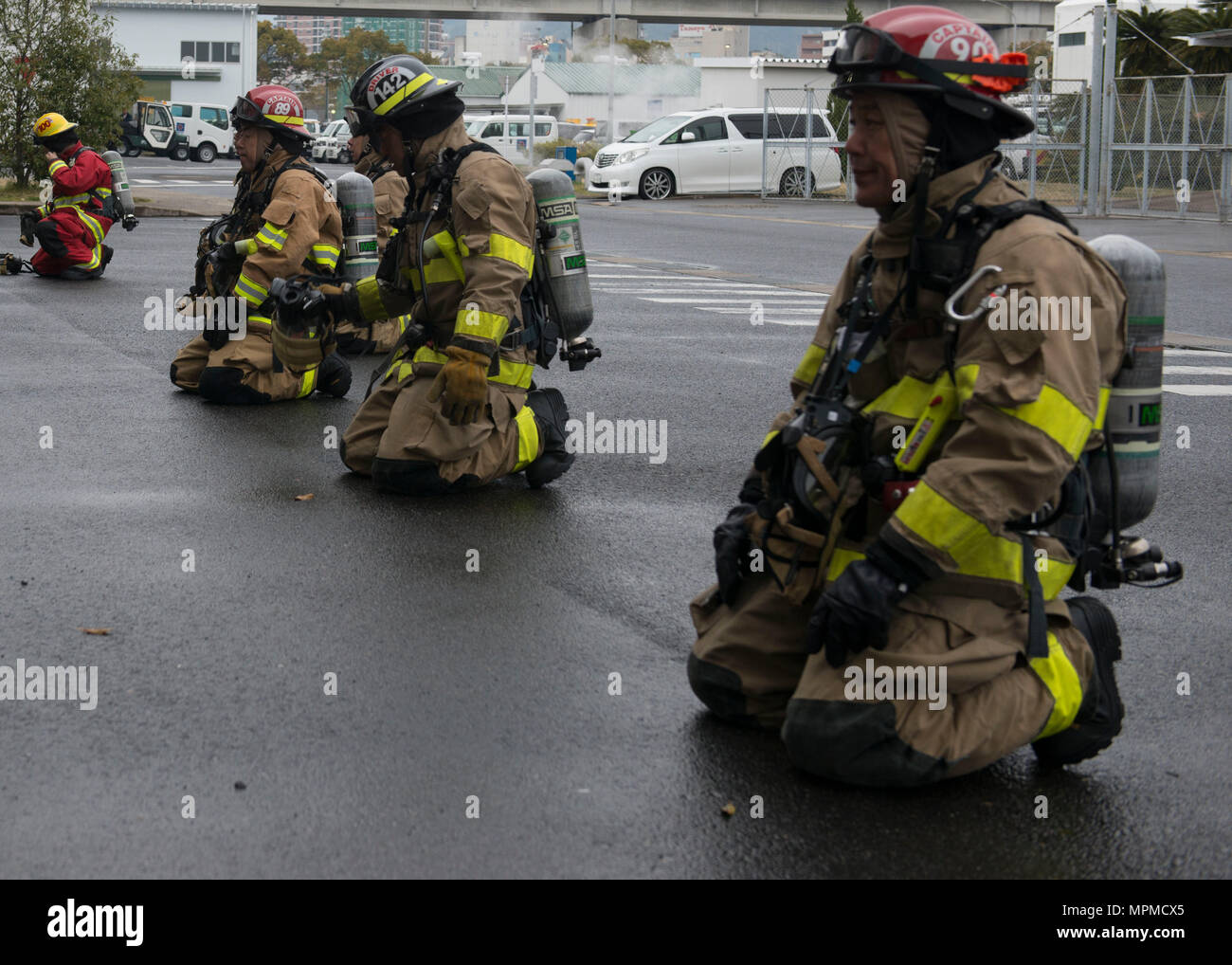 SASEBO, Japan (Mar. 29, 2017) Members of Commander Naval Forces Japan ...