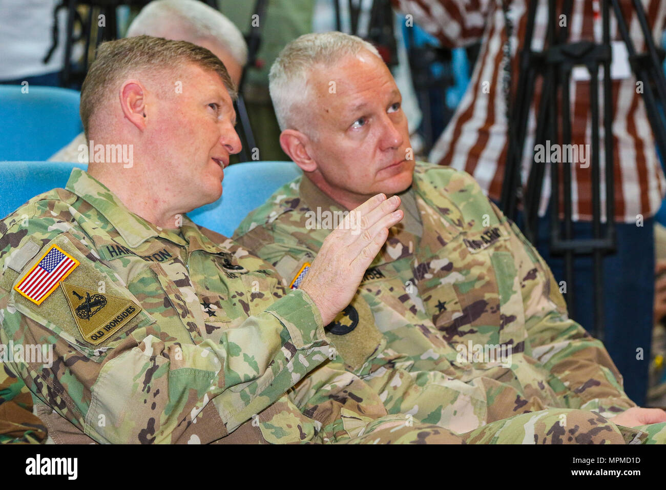 U.S. Army Africa commander Maj. Gen. Joseph Harrington and deputy ...