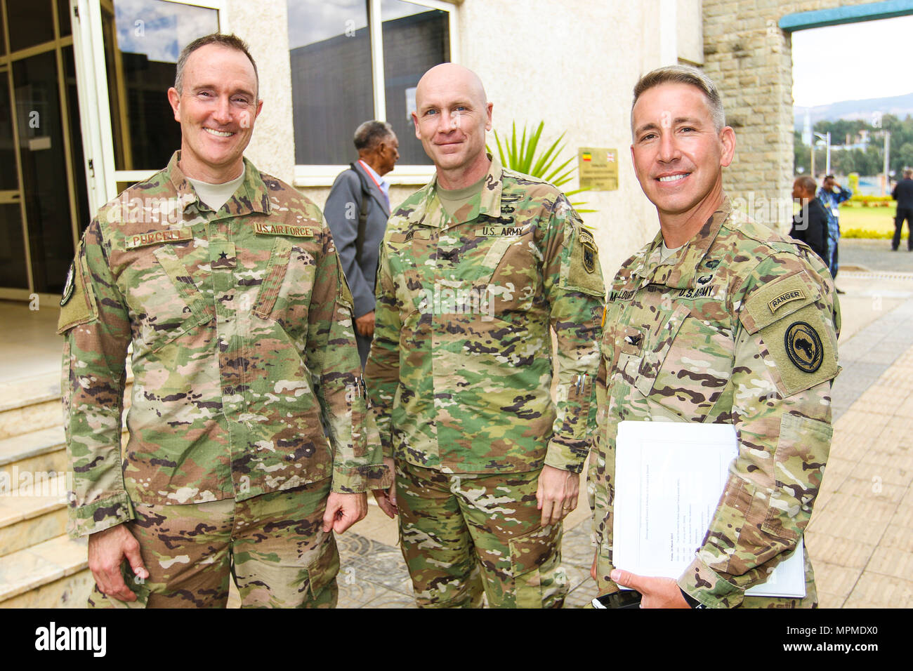 (From left) U.S. Air Force Brig. Gen. Howard Purcell, Combined Joint ...