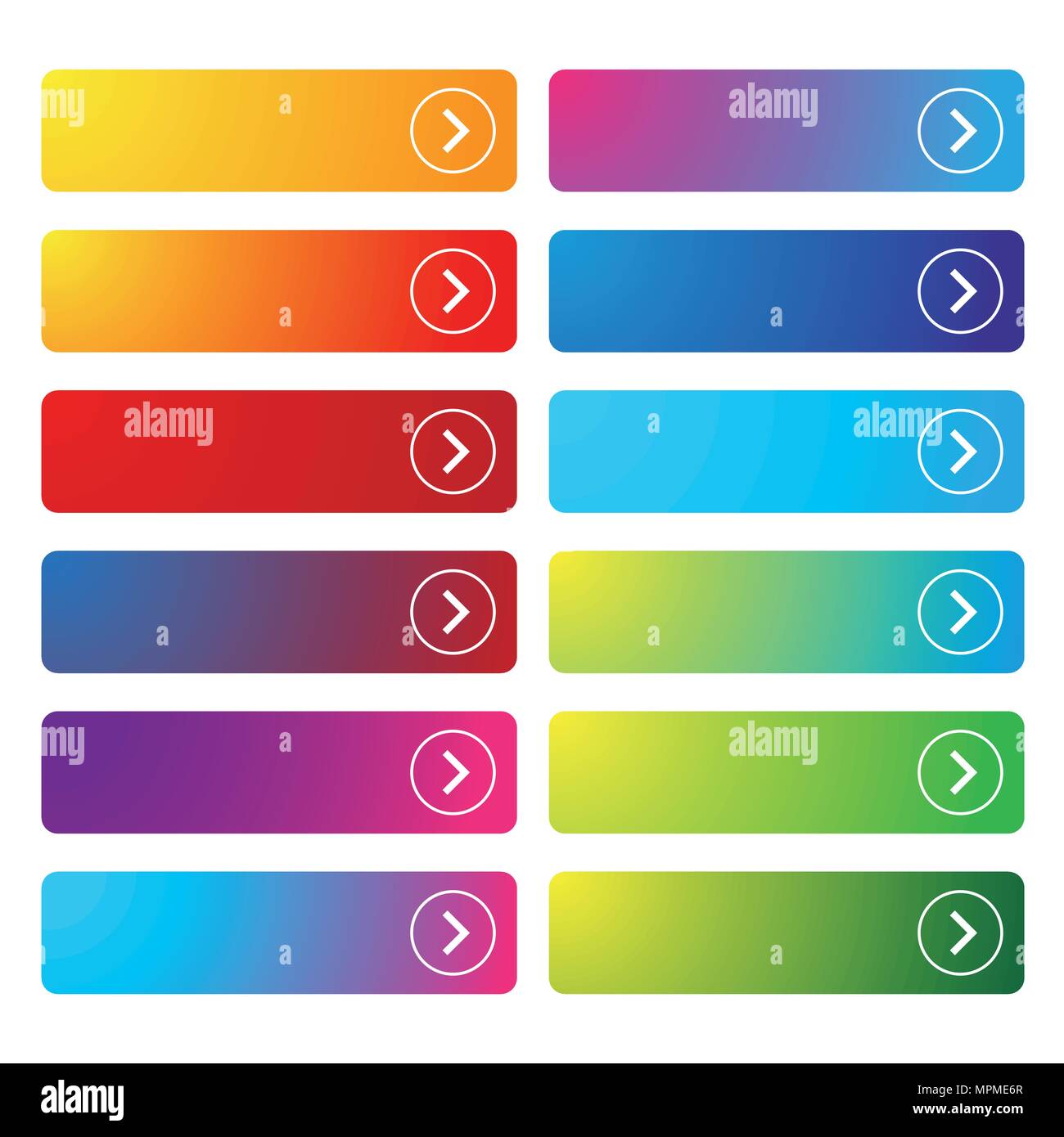 Colorful empty web button set Stock Vector Image & Art - Alamy