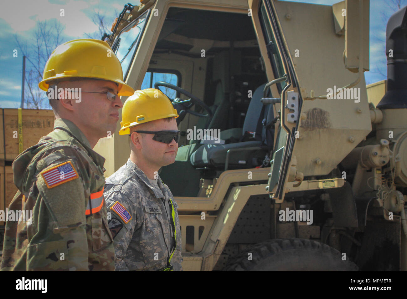 Sgt. Rogers and Pvt. 1st Class Milko of New Jersey Army National Guard ...