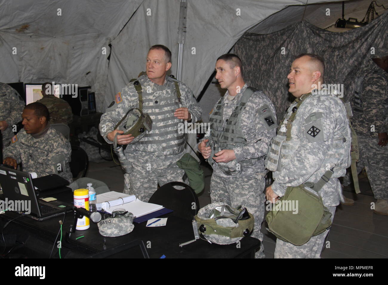 Lt. Col. Dave Davis, an Observer Controller/Trainer for 1st Brigade ...