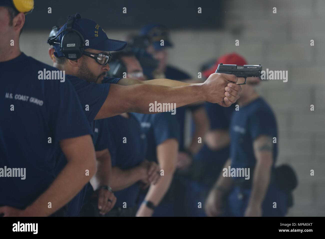 Petty Officer 2nd Class Jonathan Blanks, a gunner’s mate on the Coast ...