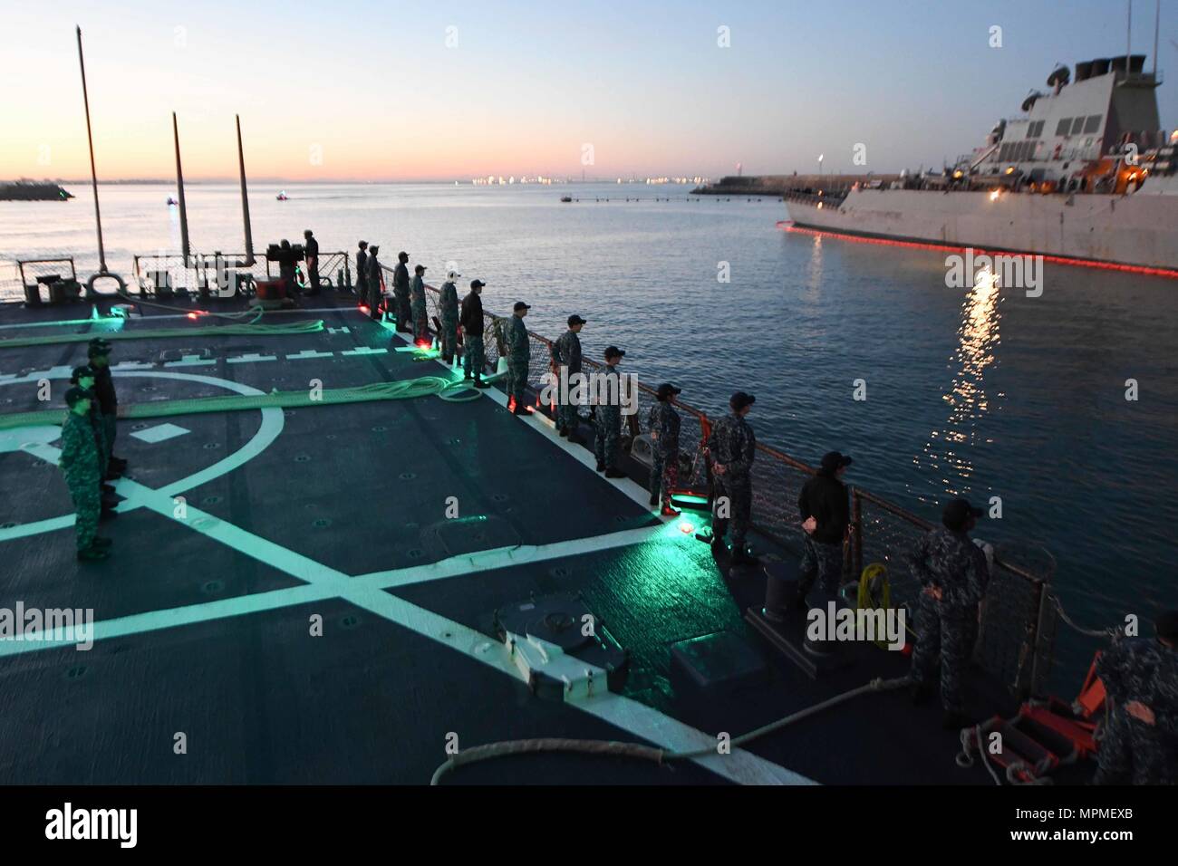 170329-N-KP948-028 NAVAL STATION ROTA, Spain (March 29, 2017) - Sailors ...