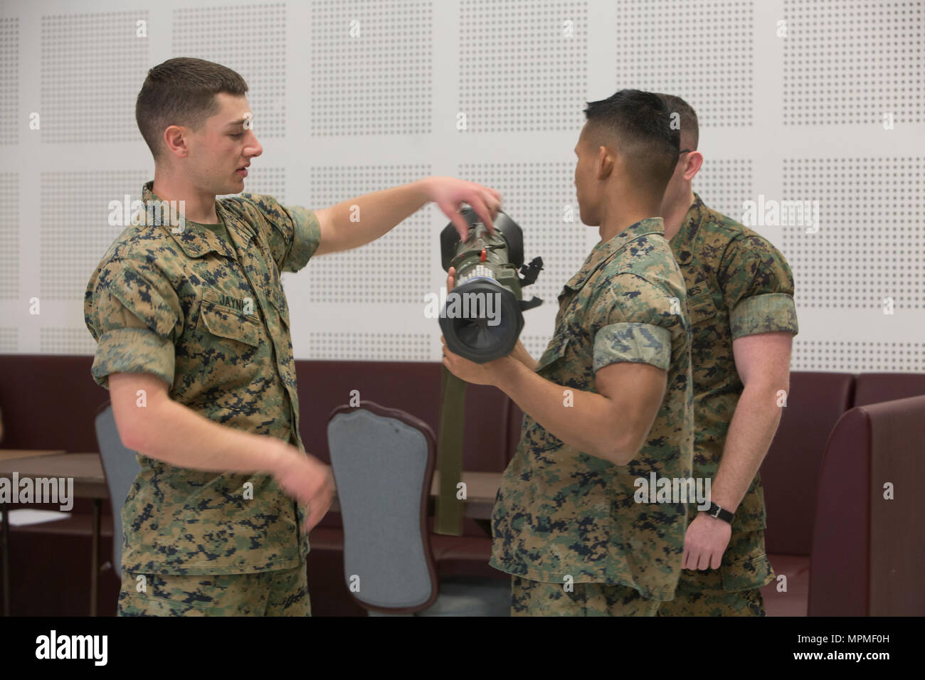 U.S. Marines with Black Sea Rotational Force 17.1 learn about the ...