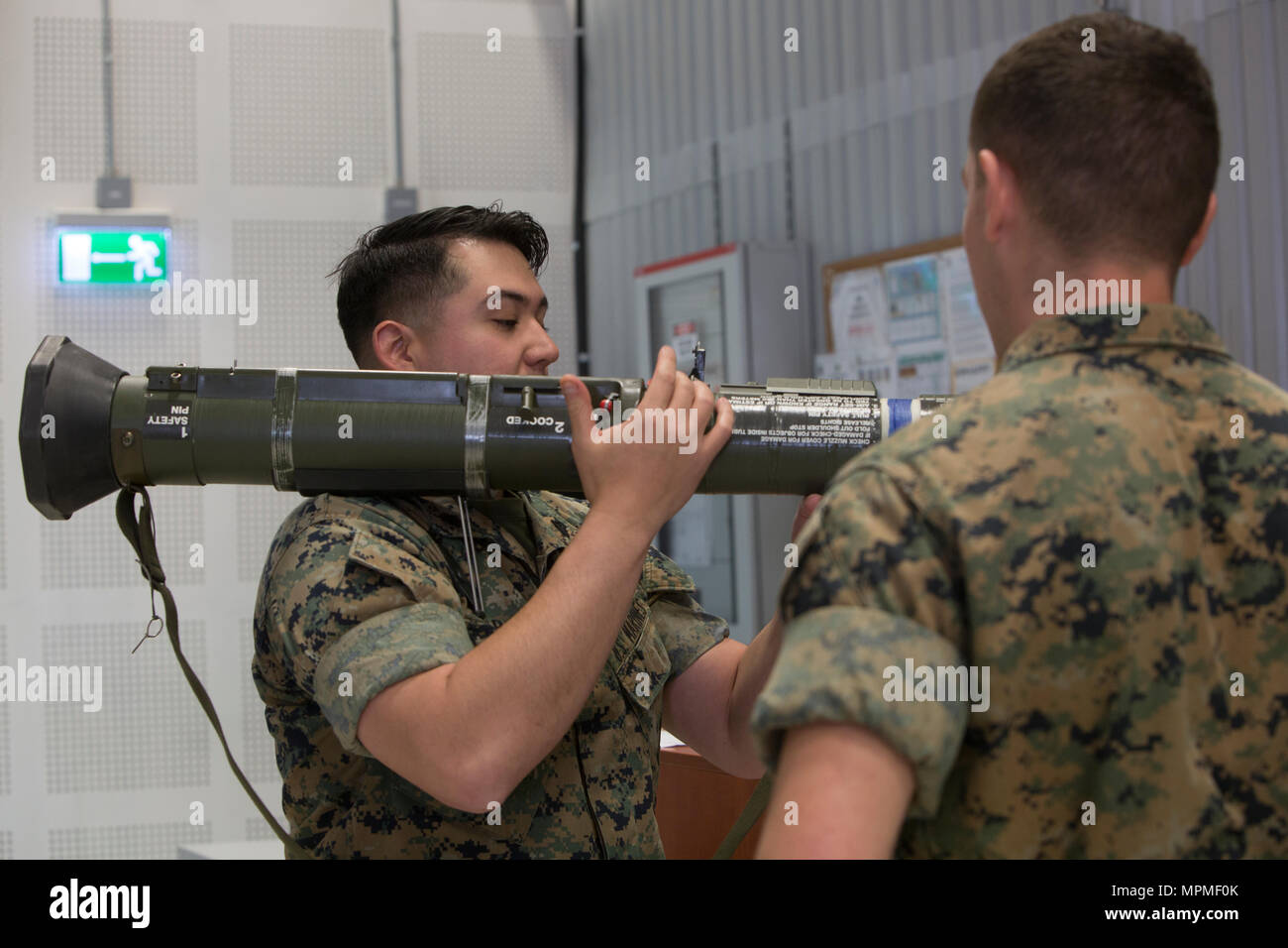 U.S. Marines with Black Sea Rotational Force 17.1 discuss how to employ ...