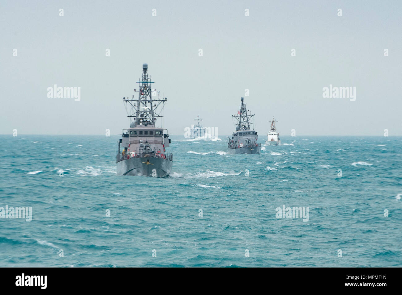 The coastal patrol crafts USS Thunderbolt (PC 12) USS Squall (PC 7), U ...