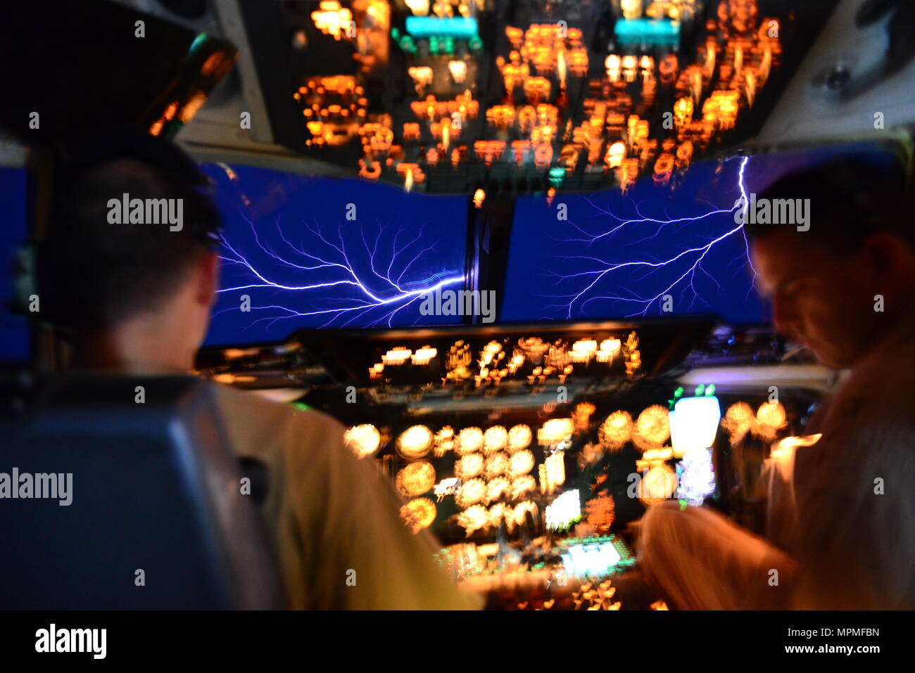 Pilots of a KC-10, from the 78th Air Refueling Squadron, 514th Air ...