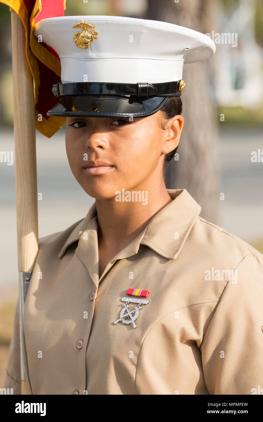 Pfc. Anisa M. Green, honor graduate for Platoon 4010, November Company ...